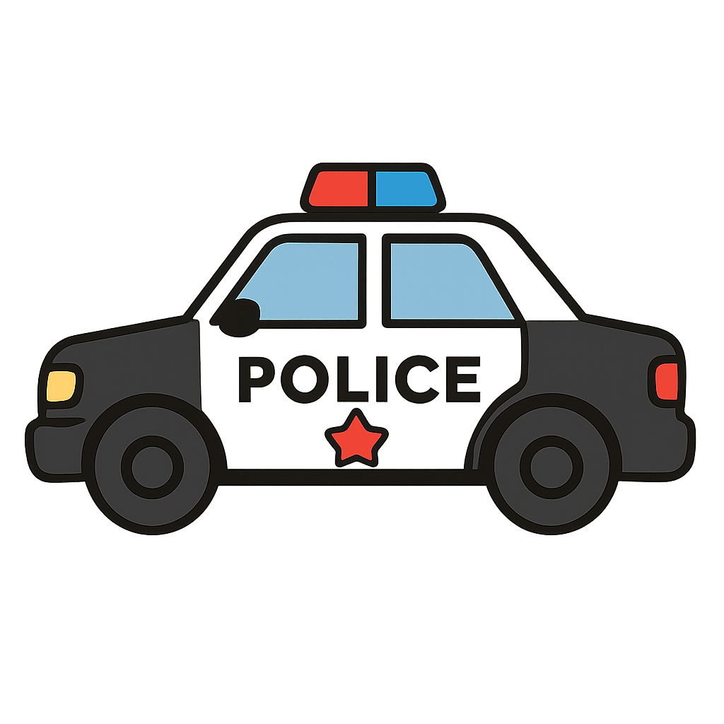 スクラッチで使える「 パトカー 」の無料素材をダウンロードする