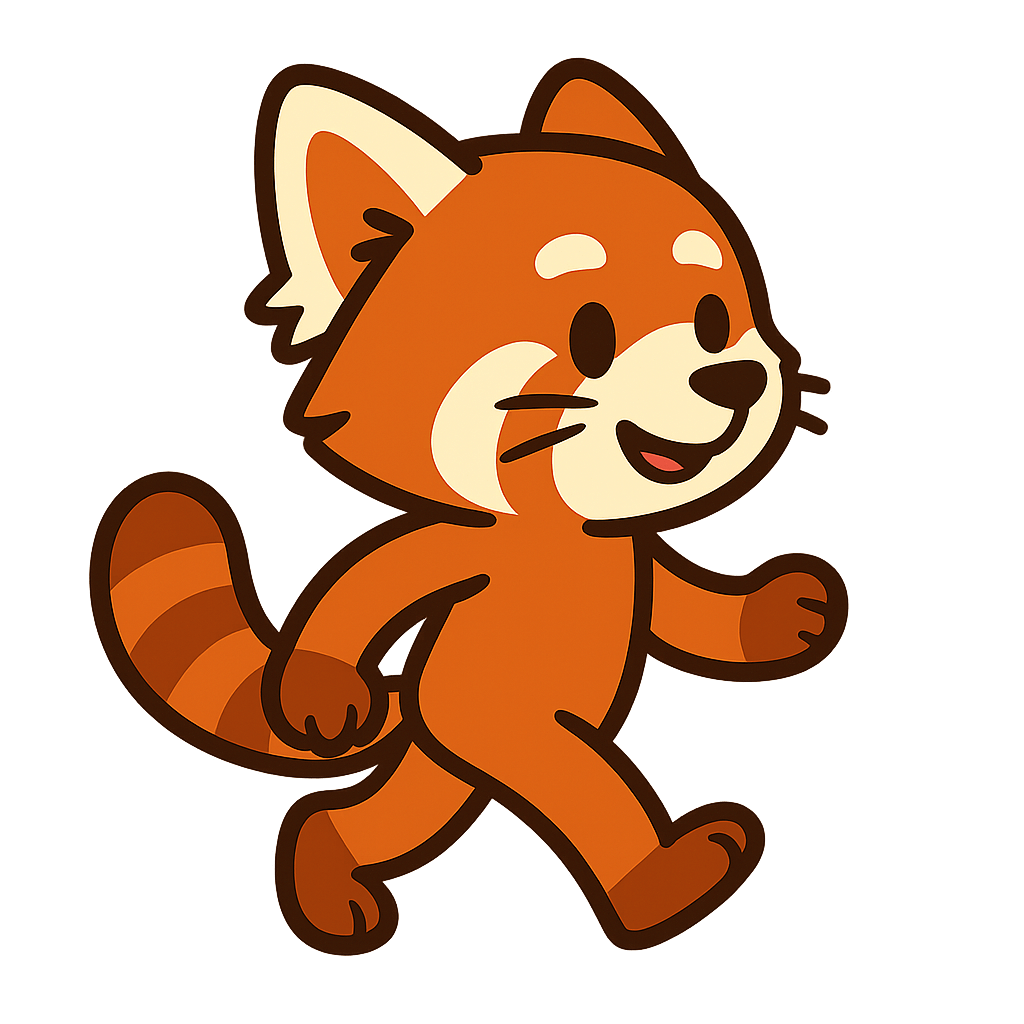 スクラッチで使える「 レッサーパンダ 」の無料素材をダウンロードする