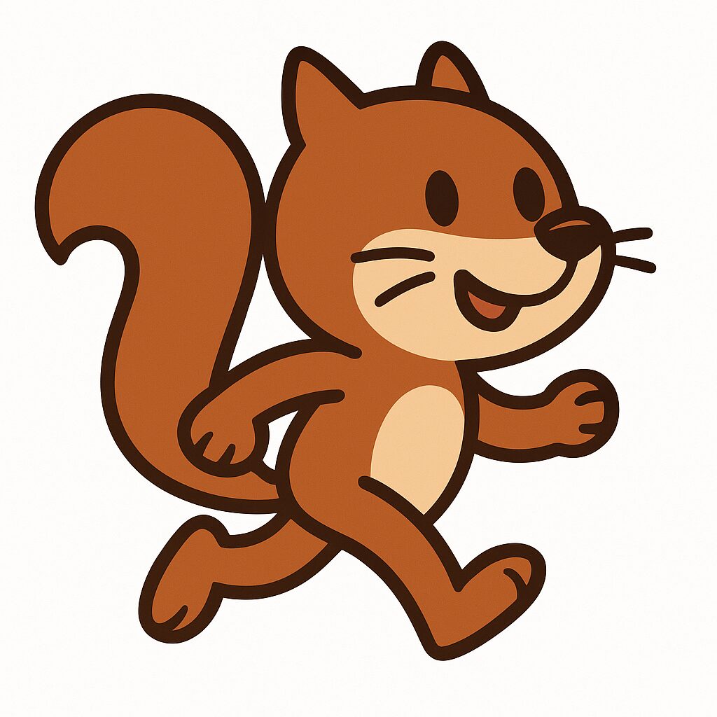 スクラッチで使える「 リス 」の無料素材をダウンロードする